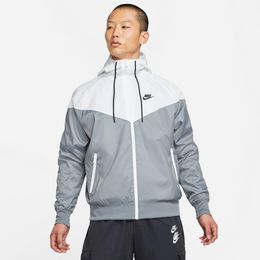 Windbreaker Nike Sportswear "M NK WVN LND WR HD JKT", Herren, Gr. 3XL, smoke grau, w, Obermaterial: 100% Polyester, normal, Jacken Windbreaker
