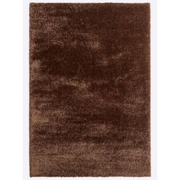 HEINE HOME Witt Hochflorteppich, braun, Größe 60x90 cm - rechteckig