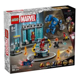 Lego® Marvel Iron Mans Labor: Halle der Rüstungen
