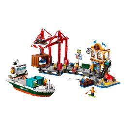 Lego® City Hafen mit Frachtschiff