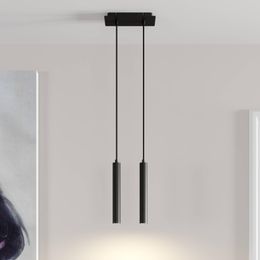 ARCCHIO LED-Pendelleuchte Franka, 2-flg., schwarz, Alu