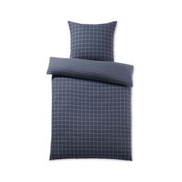 Tchibo - Flanell-Bettwäsche - dunkelblau