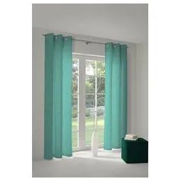 Vorhang ADAM "Graphic Ventus" Gr. 4, blau (petrol), B:145cm H:245cm, Jacquard, Baumwolle (Bio-Baumwolle), Gardinen, aus 100% Bio-Baumwolle