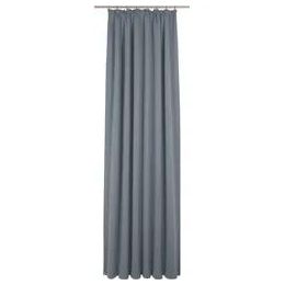 Vorhang ADAM "Uni Collection light" Gr. 2, blau (königsblau), B:145cm H:175cm, Baumwolle (Bio-Baumwolle), Gardinen, aus 100% Bio-Baumwolle, Kräuselband (1 St)