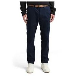 Chinohose Tom Tailor DENIM, Herren, Gr. 30, Länge 34, blau (marine), Obermaterial: 97% Baumwolle, 3% Elasthan, unifarben, casual, schmal lang, Hosen, leicht vorgewaschen