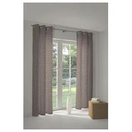 Vorhang ADAM "Little Parrot" Gr. 4, braun (dunkelbraun), B:145cm H:245cm, Jacquard, Baumwolle (Bio-Baumwolle), Gardinen, aus 100% Bio-Baumwolle