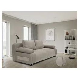 Schlafsofa Collection AB "Moritz", beige, B:200cm H:85cm T:98cm, 100%Polyester, Sofas, mit Bettfunktion und Bettkasten, komfortabler Federkern