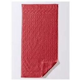 Handtuch Ross Gr. 2, rot, B:75cm L:150cm, Walkfrottee, 100% Baumwolle, Handtücher