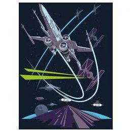 Bild Komar "Star Wars Classic Vector X-Wing", bunt (farbe bild(er): bunt), B:40cm H:50cm, Holz, Papier, Bilder, Wandbild zur Dekoration im Kinderzimmer - ohne Rahmen