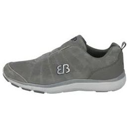 Brütting Sneaker BRÜTTING "Freizeitschuh Dallas Slipper", Gr. 42, grau, Veloursleder, Schuhe