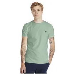 T-Shirt Timberland "DUNSTAN RIVER Short Sleeve Tee", Herren, Gr. XL, grün (cameo grün), Single Jersey, Obermaterial: 100% Baumwolle, Sportlich, Rundhals, Shirts