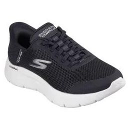 Slip-On Sneaker Skechers "GO WALK FLEX-GRAND ENTRY", Damen, Gr. 42, schwarz-weiß (schwarz, weiß), Textil, sportlich, Schuhe, Slipper mit Slip-ins zum Schlupfen