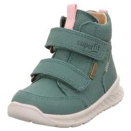 Winterboots Superfit "BREEZE WMS: mittel", Kinder, Gr. 23, grün (mintgrün), Nubukleder, unifarben, sportlich, Schuhe, Babyschuh, Klettschuh mit GORE-Tex, Größenschablone zum Download
