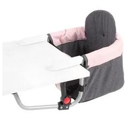 CHIC 4 BABY Tischsitz CHIC4BABY "Relax, Melange Rosa", Baby, grau (melange rosa), Tischsitze, platzsparend zusammenfaltbar