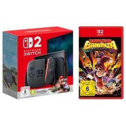 NINTENDO SWITCH 2 Konsolen-Set "Switch 2 + Mario Kart World + Donkey Kong Bananza", schwarz, B:27,2cm H:16,6cm T:1,39cm, Spielekonsolen, Topseller