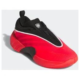 Basketballschuh Adidas PERFORMANCE "D.O.N. ISSUE 7 J KIDS", Gr. 38,5, weiß (lucid rot, core schwarz, cloud weiß), Textil, Sportlich, Schuhe, Signature-Schuh von Donovan Mitchell
