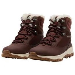 Outdoorwinterstiefel Jack Wolfskin "EVERQUEST TEXAPORE HIGH W", Damen, Gr. 42, braun (schwarz mahogany), Textil, Synthetik, sportlich, Schuhe, Winterboots, Winterstiefel, Snowboots, Winterschuhe, gefüttert