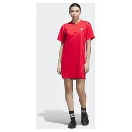 Shirtkleid Adidas SPORTSWEAR "W SC SHIFT DRES", Damen, Gr. XL, N-Gr, rot (pure ruby), Obermaterial: 100% Polyester, sportlich, Kleider