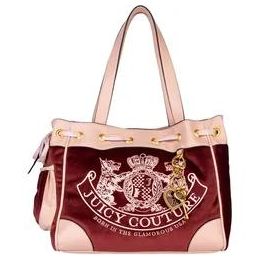 Tragetasche Juicy Couture "DAYDREAMER L. DOUBLE HANDLE BAG. Damen", Damen, Gr. onesize, rot (dunkelrot), Polyester, Polyurethan, Taschen, Tragetasche Damen, Shopper, Einkaufstasche, Fashion, Lifestyle, Sale