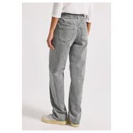 Comfort-fit-Jeans Street One, Damen, Gr. 34, Länge 30, grau (light grau washed), Jeans, 85% Baumwolle, 9% Polyester, 4% Elastomultiester, 2% Elasthan, unifarben, Casual, lang, Jeans, Middle Waist