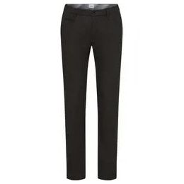 Chinohose Brax "Style FABIO", Herren, Gr. 35, Länge 32, dunkelgrau, Web, 65% Baumwolle, 32% Polyester, 3% Elasthan, Hosen