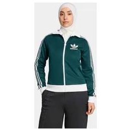 Trainingsjacke Adidas ORIGINALS "CLASSIC TT", Damen, Gr. S, aurora ivy, weiß, Obermaterial: 52% Baumwolle, 48% Polyester, Jacken