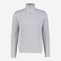 Selected Homme Hellgrauer Pullover mit Stehkragen