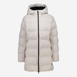 Beigefarbene Jacke mit Kapuze