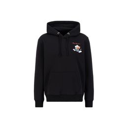 Alpha Industries Sweatshirt 'Flying Buzz' Herren Größe XS blau / orange / schwarz / weiß