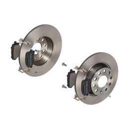 Brembo Bremsensatz-Hinterachse COATED DISC LINE / STANDARD Bremsensatz, Scheibenbremse hinten rechts links voll 282mm f&uuml;r SKODA VW SEAT (FAW) AUDI 1K0