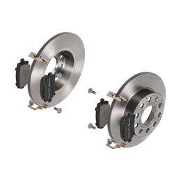 Brembo Bremsensatz-Hinterachse COATED DISC LINE / STANDARD Bremsensatz, Scheibenbremse hinten rechts links voll 256mm f&uuml;r SKODA VW (SVW) SEAT (FAW) AU