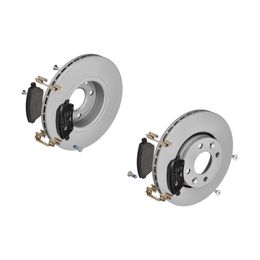 ATE Bremsensatz-Vorderachse Bremsensatz, Scheibenbremse vorne rechts links belüftet 258mm für RENAULT LADA DACIA MERCEDES-BENZ NISSAN 4154210510 40206