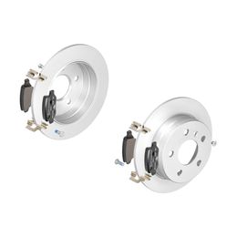 ATE Bremsensatz-Hinterachse IJF141EVT3 Bremsensatz, Scheibenbremse hinten rechts links voll 258mm f&uuml;r MERCEDES-BENZ 1694230912 A1694201120 1694201120