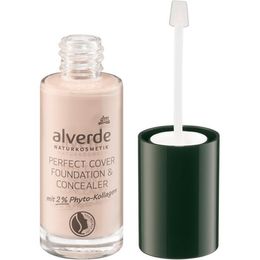 alverde Foundation & Concealer mit 2% Phyto-Kollagen 05 Porcelain