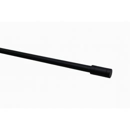 Gardinenstangen-Set mit Zylinder-Endung schwarz 125-240 cm