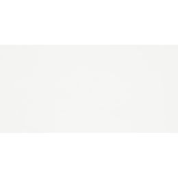 Wandfliese 'White Glossy' Steingut 30 x 60 cm wei&szlig;