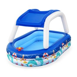 Bestway Family Pool mit Sonnenschutzdach Sea Captain&trade; 213 x 155 x 132 cm