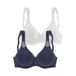 Petite Fleur BH Damen Gr&ouml;&szlig;e 75 marine / wei&szlig;