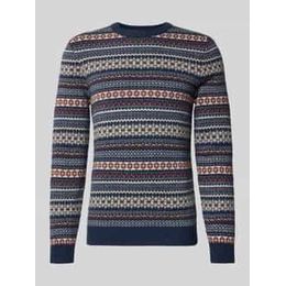 McNeal Strickpullover aus Woll-Mix mit Rundhalsausschnitt
