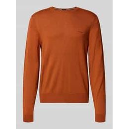 BOSS Regular Fit Strickpullover aus reiner Schurwolle Modell 'BOTTO'