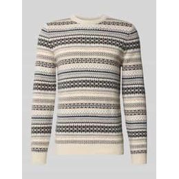 McNeal Strickpullover aus Woll-Mix mit Rundhalsausschnitt