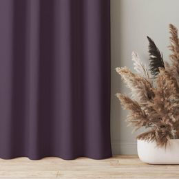 Vorhang Dunkles Violett - blickdichte Gardine Unifarben Wohnzimmer Schlafzimmer Küche Bad Badezimmer Jugendzimmer Kinderzimmer Violett