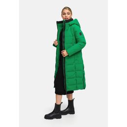Winterjacke Marikoo "Lanitaa", Damen, Gr. L, grün (smaragdgrün), Obermaterial: 100% Polyester; Futter: 100% Polyester; Wattierung: 100% Polyester; Ärmelfutter: 100% Polyester, Jacken, Steppmantel mit abnehmbarer Kapuze
