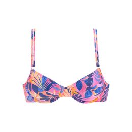 Vivance Bikinitop Damen Gr&ouml;&szlig;e 90 hellblau / dunkelblau / lavendel / hellorange