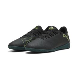 Fußballschuh Puma "FUTURE 8 PLAY IT", Gr. 43, Puma schwarz, fizzy light, grün terrain, Synthetik, Schuhe