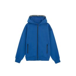 Cool Club Sweatjacke Jungen Gr&ouml;&szlig;e 146 blau / schwarz / wei&szlig;