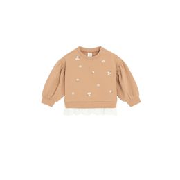 Cool Club Sweatshirt M&auml;dchen Gr&ouml;&szlig;e 92 dunkelbeige / gelb / pastellgr&uuml;n / wei&szlig;