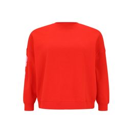 Pieces Curve Sweatshirt 'PCFANY' Damen Gr&ouml;&szlig;e XXL rosa / knallrot