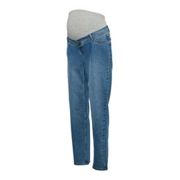MAMALICIOUS Umstand Jeans 'MLMexico' Damen Gr&ouml;&szlig;e 27 blue denim / graumeliert