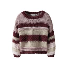 name it Pullover 'NMFOLINE' M&auml;dchen Gr&ouml;&szlig;e 122/128 ecru / altrosa / weinrot